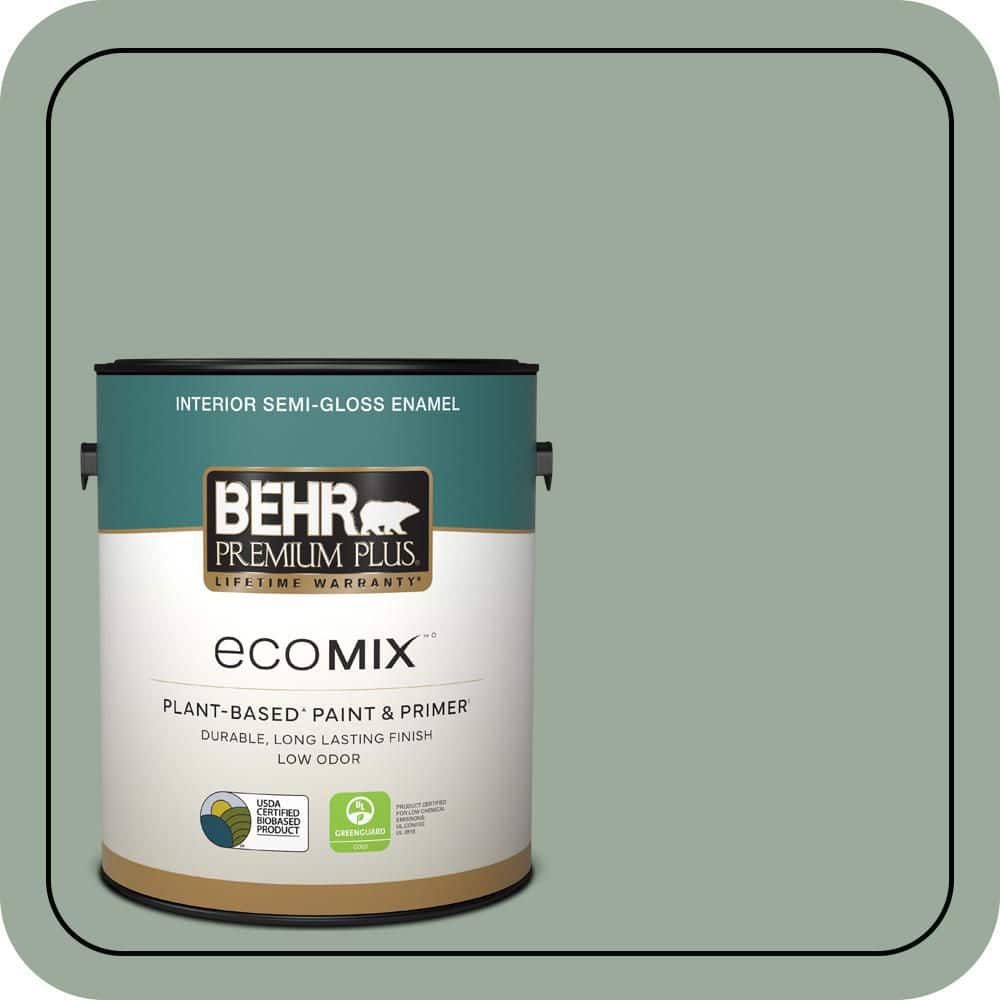 BEHR PREMIUM PLUS 1 gal. #450F-4 Scotland Road Semi-Gloss Enamel EcoMix ...