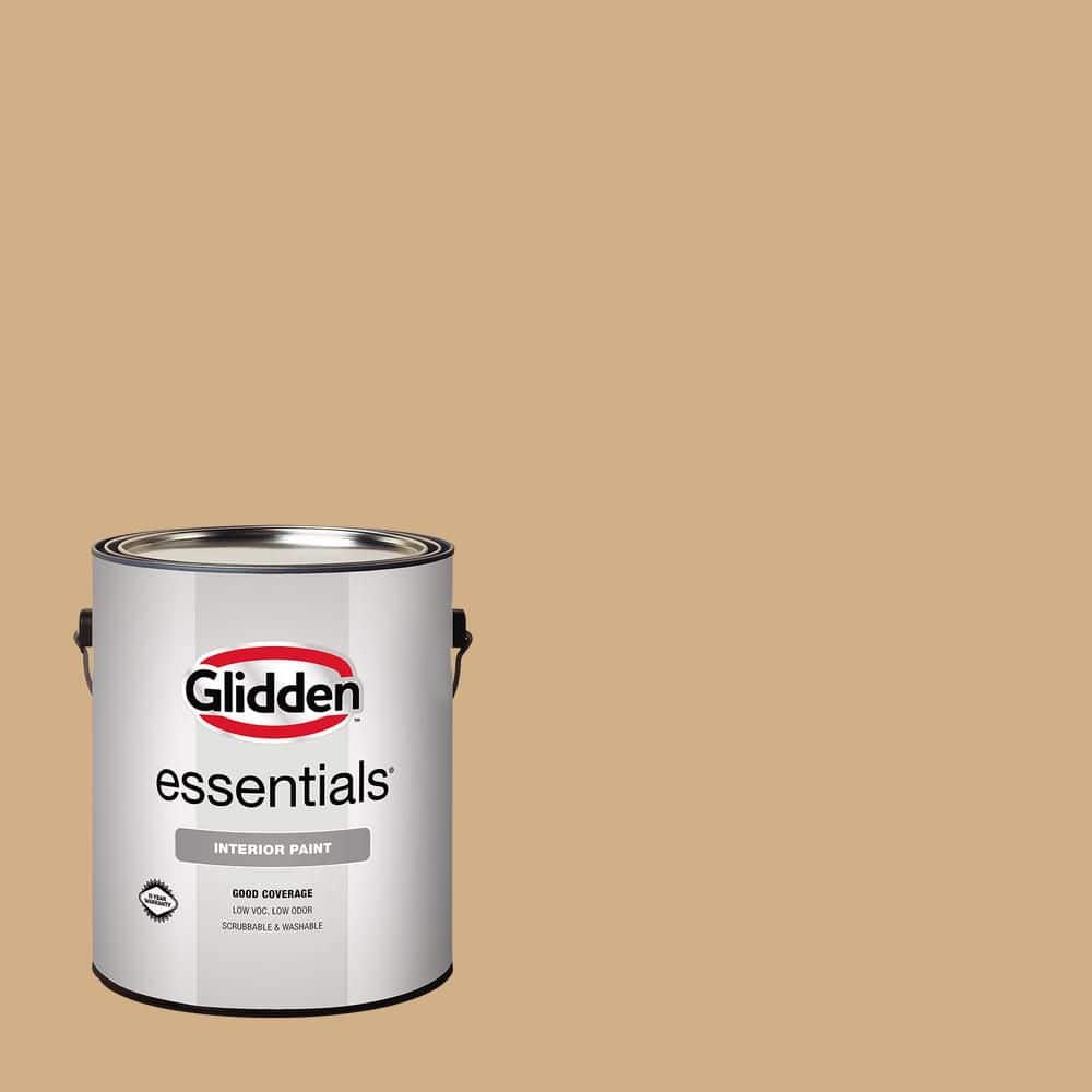 Glidden Essentials 1-gal. PPG1087-5 Cracker Bitz Flat Interior Paint ...