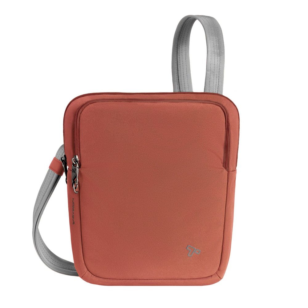 Travelon Anti-Theft Terracotta The Voyages Slim Crossbody Tote Bag ...