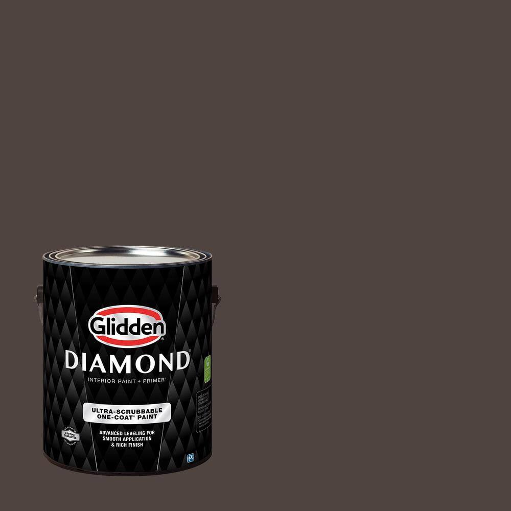 Glidden Diamond 1 gal. PPG1005-7 Dark Granite Ultra-Flat Interior Paint ...