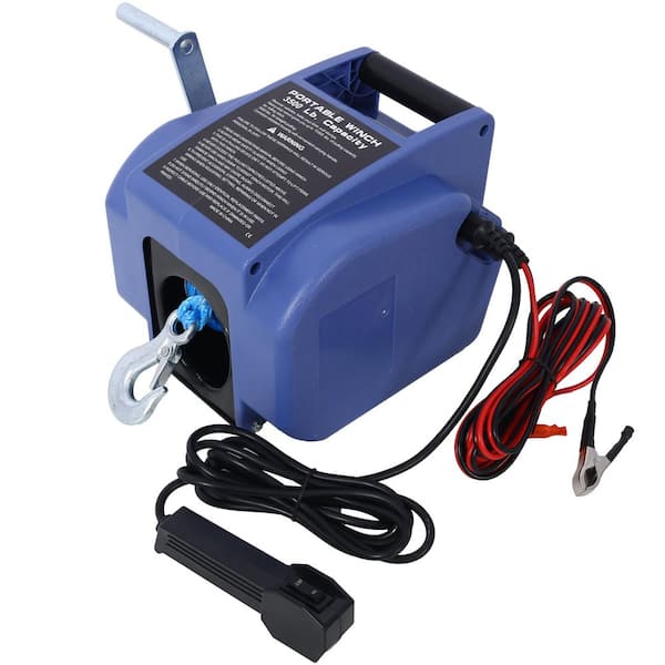 Oerbin 12v 3500lbs Trailer Winch, Reversible Electric Winch, for Boats ...