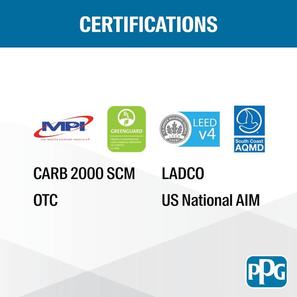 SPEEDHIDE 5 gal. PPG1009-2 Tornado Eggshell Interior Paint PPG1009-2SH ...