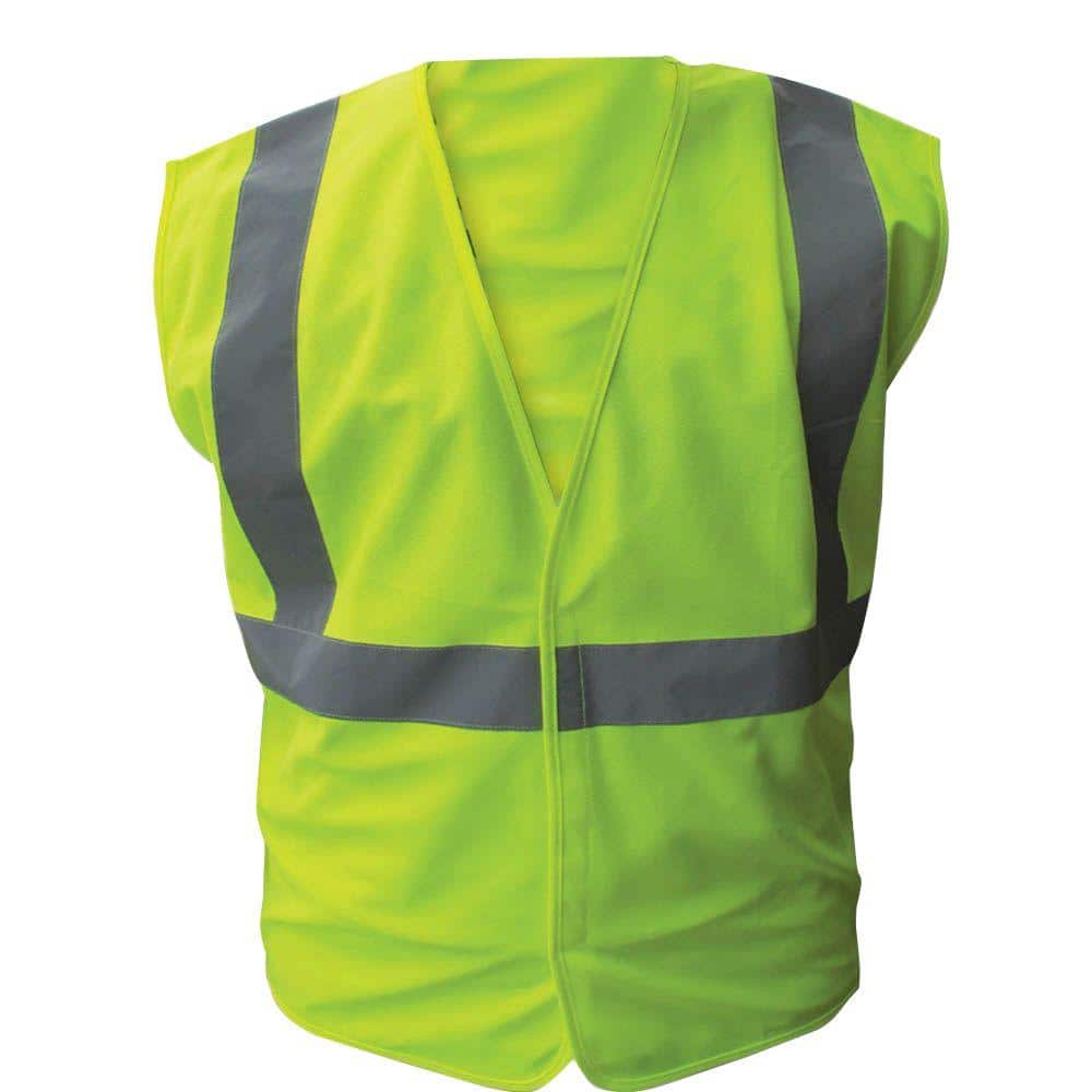 Enguard Size 2X-Large Lime ANSI Class 2 Solid Polyester Safety Vest ...