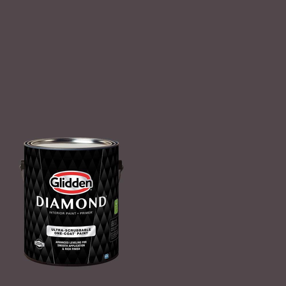 Glidden Diamond 1 gal. PPG1004-7 Black Elegance Ultra-Flat Interior ...
