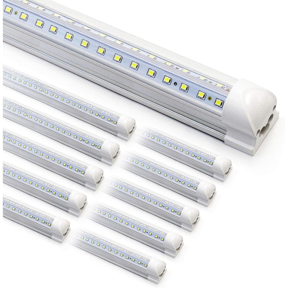 Lukyamzn 6500-Volt 12000 Lumen Integrated LED Tube Light V-Shape ...