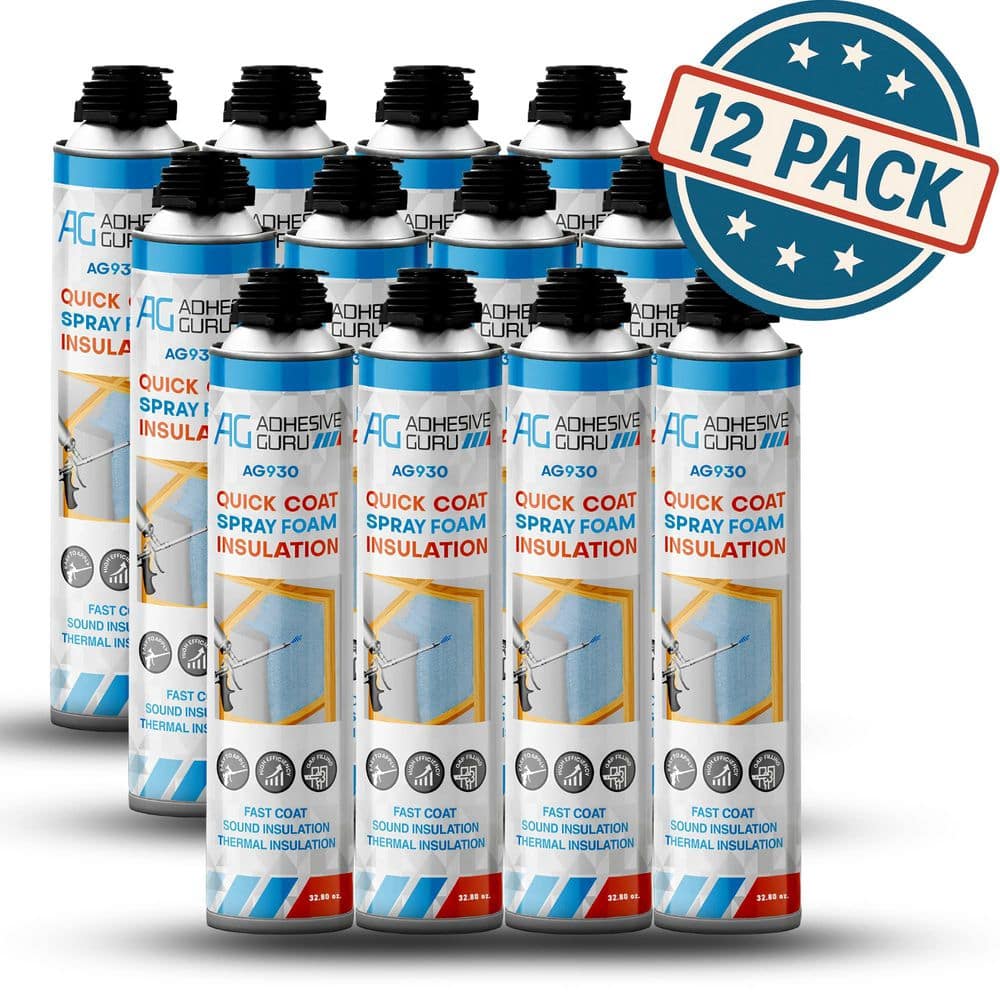 ADHESIVE GURU AG930 32.8 oz. Heat Insulation Spray Foam Sealant, Self ...