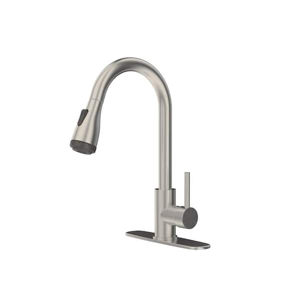 Lukvuzo Touchless Single Handle Pull Down Sprayer Kitchen Faucet with ...