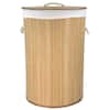 Home Basics Natural Bamboo Hamper BH45098 - The Home Depot