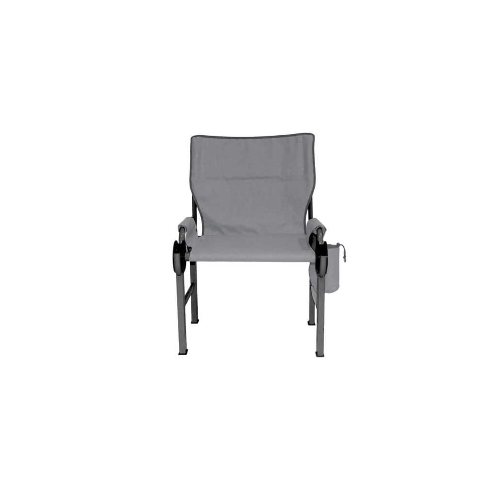 Disc-O-Bed Grey Outfitter Foldable Disc-Chair 51029 - The Home Depot