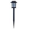 Pure Garden Black Outdoor Lantern Solar Landscaping Light (Set of 6) 50 ...