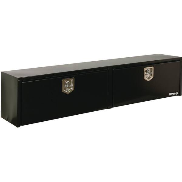 BUYERS PRODUCTS 96 Gloss Black Steel Full Size Top Mount Truck Tool Box ...