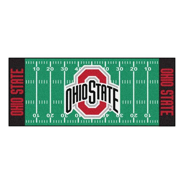 Buy Ohio State University 3 ft. x 6 ft. Football Field Rug Runner Rug ...