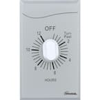 Intermatic 20 Amp 12-Hour Spring Wound In-Wall Timer, White SW12HWK