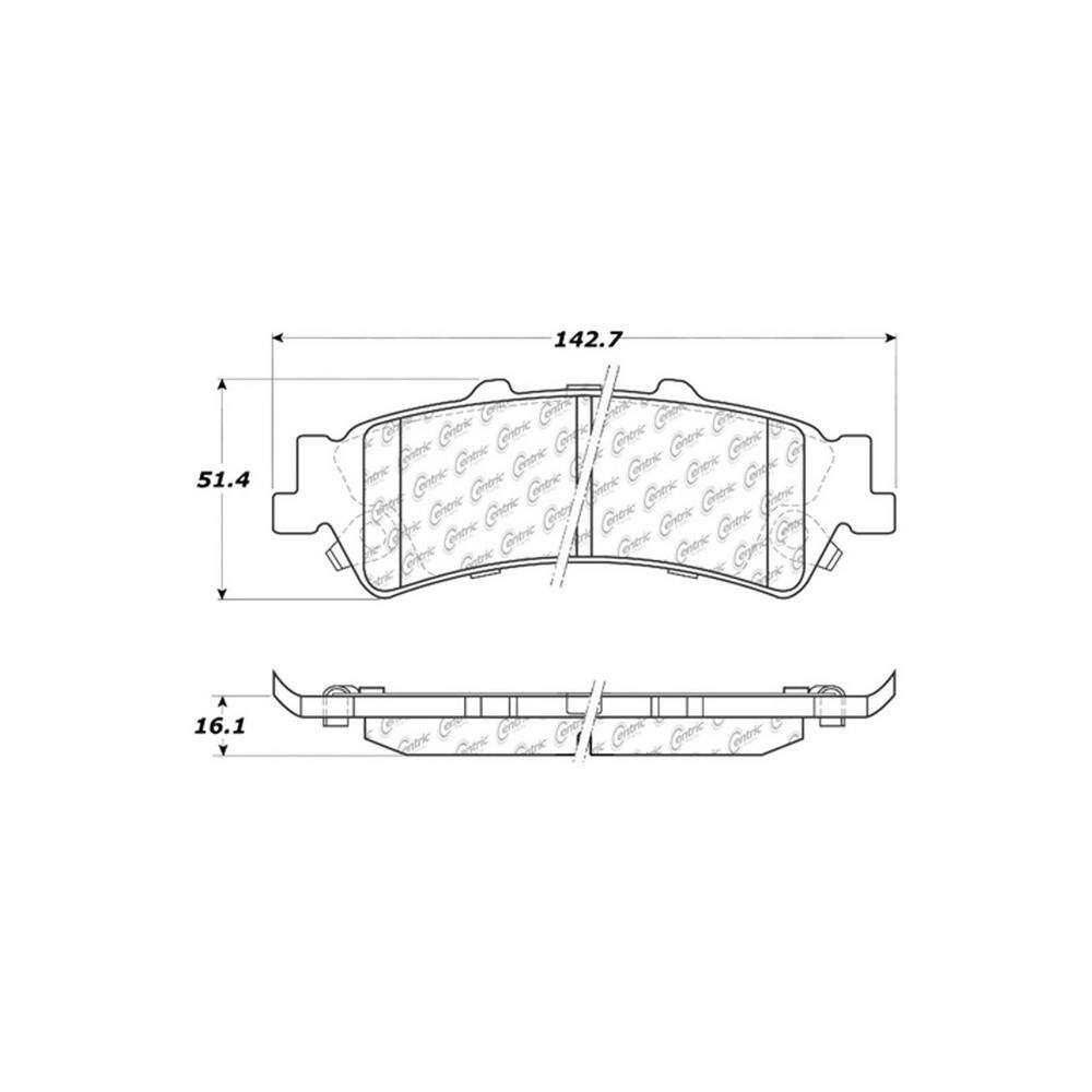 Centric Parts Disc Brake Pad Set 103.07920 - The Home Depot