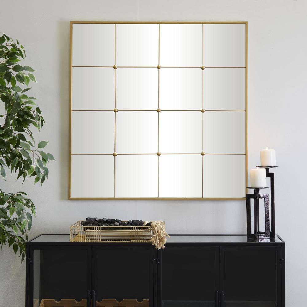 CosmoLiving by Cosmopolitan 36 in. x 36 in. Window Pane Inspired Square ...