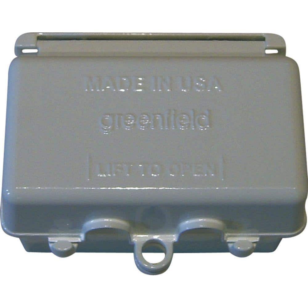 Greenfield While-In-Use Weatherproof Electrical Outlet Cover Horizontal ...