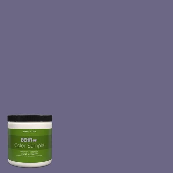 BEHR PREMIUM PLUS 8 oz. #PPU16-18 Hyacinth Arbor Semi-Gloss Interior ...