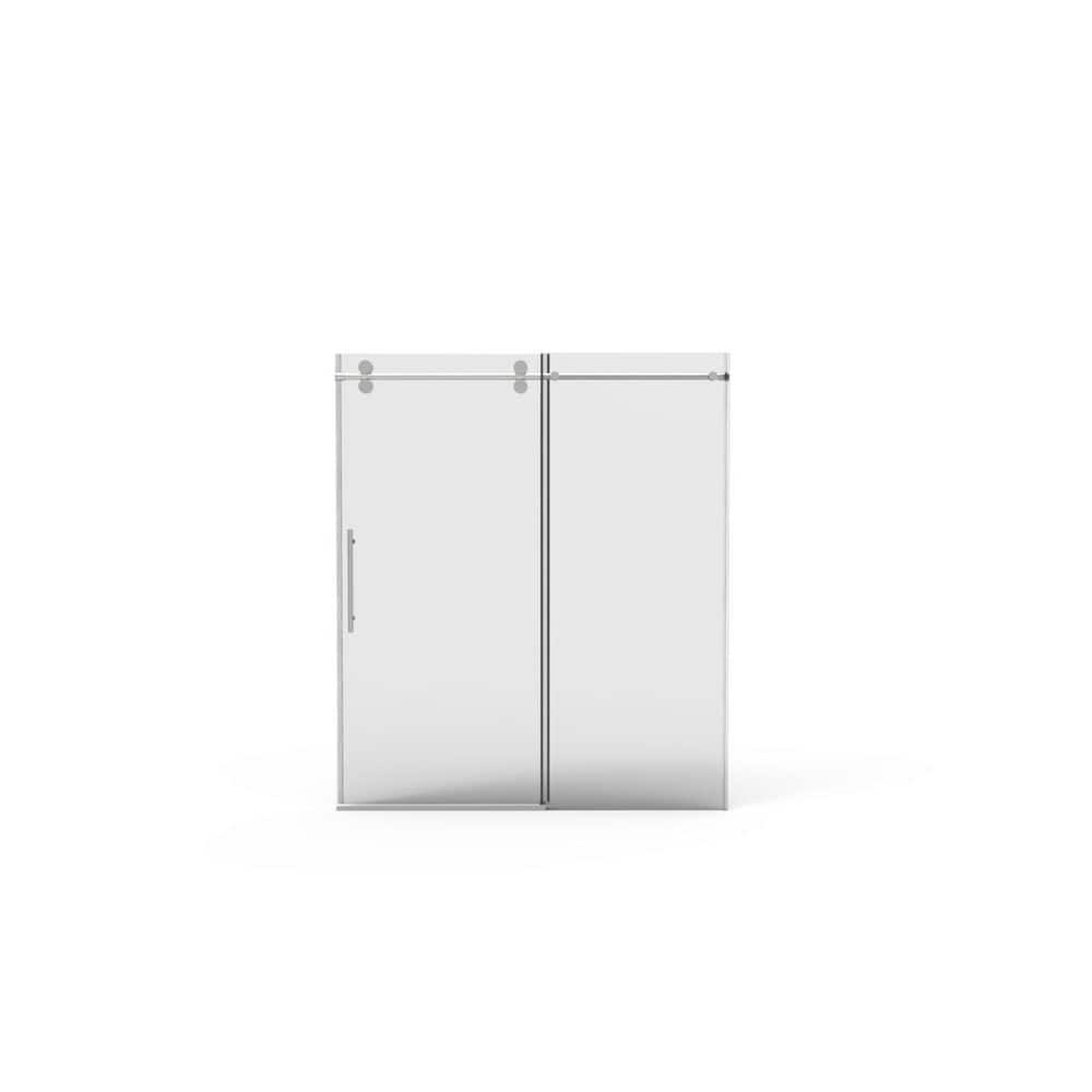 LIVACA 56 in.-60 in. W x 76 in. H Frameless Sliding Shower Door in ...