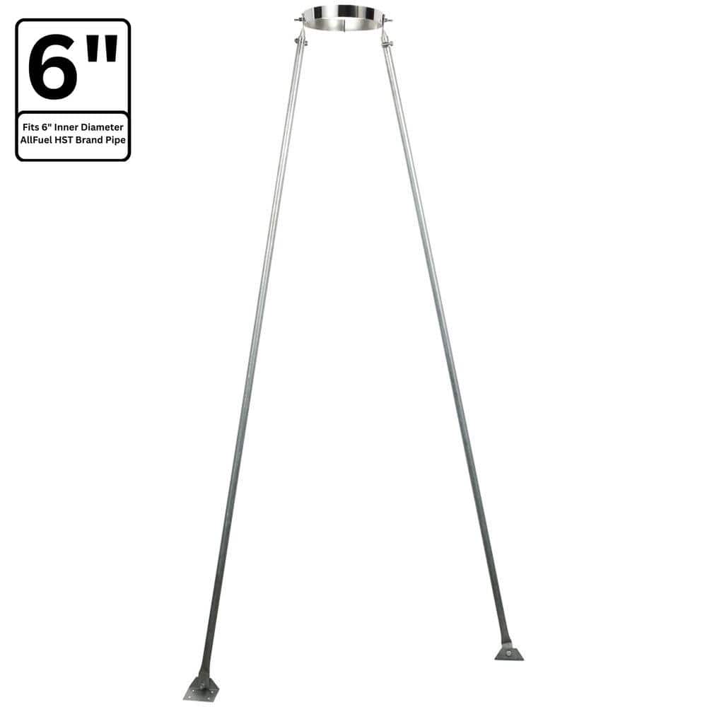 ALLFUEL HST 6 in. x 71 in. Extended Roof Brace for 6 in. Double Wall ...