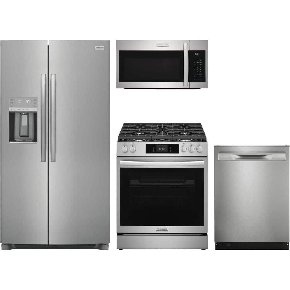 Frigidaire 26. cu. ft. Standard Depth Refrigerator with 5 Burner ...