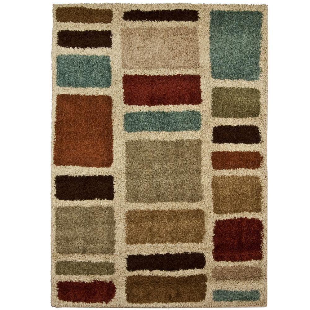 Moodie Blues Multi 5 ft. 3 in. x 7 ft. 6 in. Area Rug 212198 - The Home ...