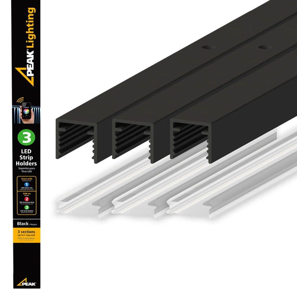 PEAK LED Strip Holders 50423 - The Home Depot