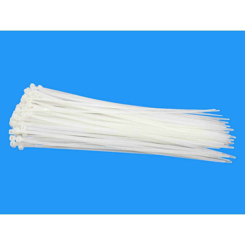 Micro Connectors, Inc 24 in. Cable Zip Tie 175 lbs. Multi-Purpose Self ...