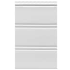 Marlite Supreme Wainscot 1/4 in. x 16 in. x 32 in. White HDF Tongue and ...