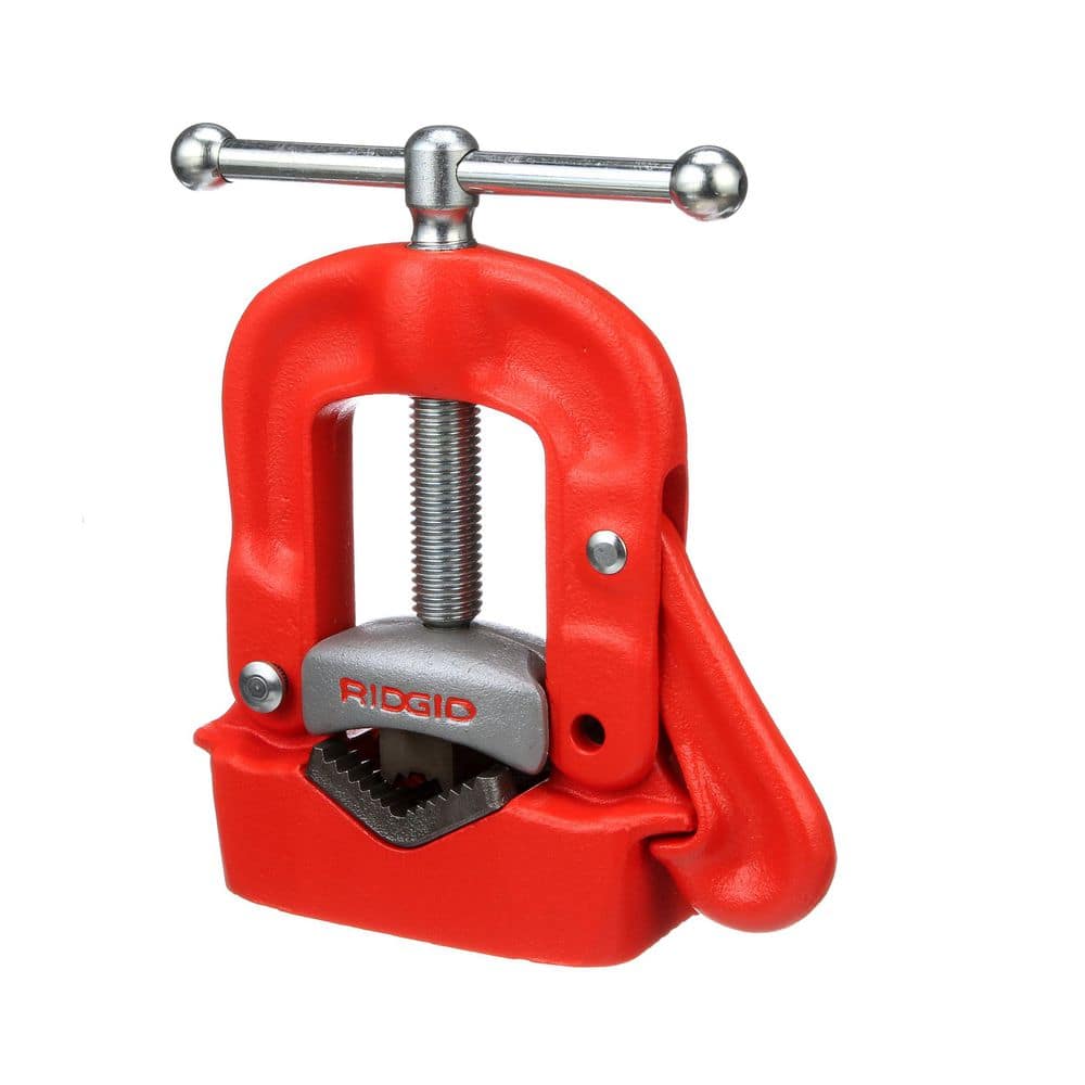 RIDGID 1/8 in. to 2 in. Pipe Capacity, Bench Yoke Vise with Hardened ...