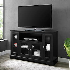 Walker Edison Furniture Company Highboy 52 in. Black Composite TV Stand ...