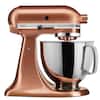 KitchenAid Custom Metallic 5 Qt. 10-Speed Satin Copper Stand Mixer ...