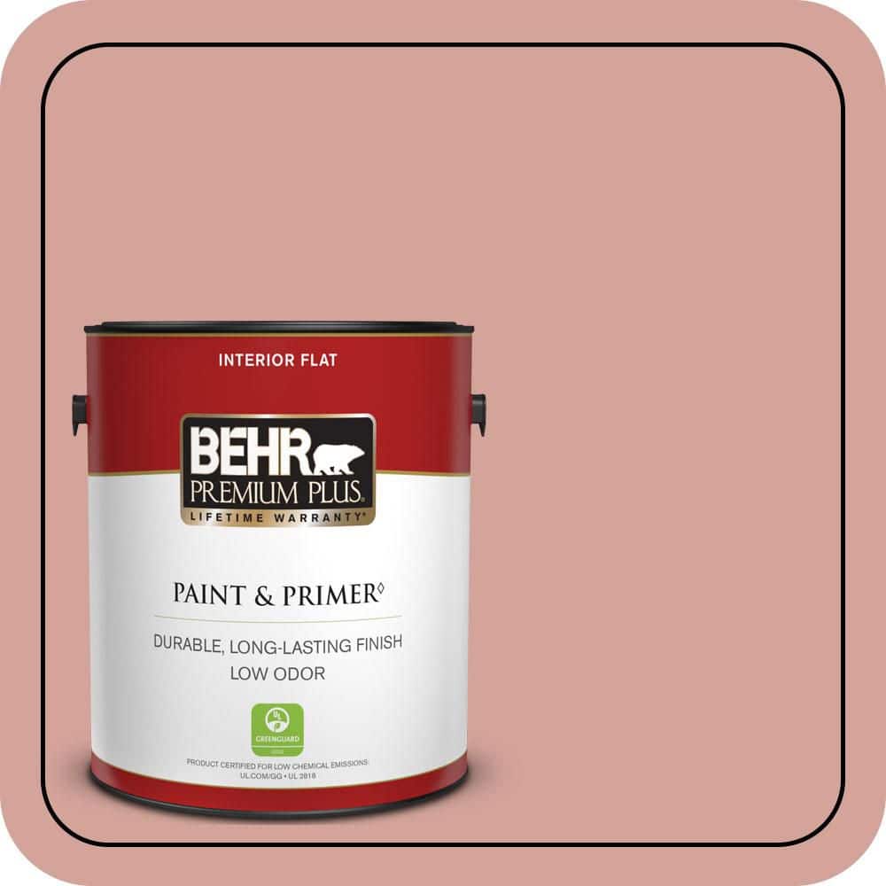 BEHR PREMIUM PLUS 1 gal. #S160-3 Bubble Shell Flat Low Odor Interior ...