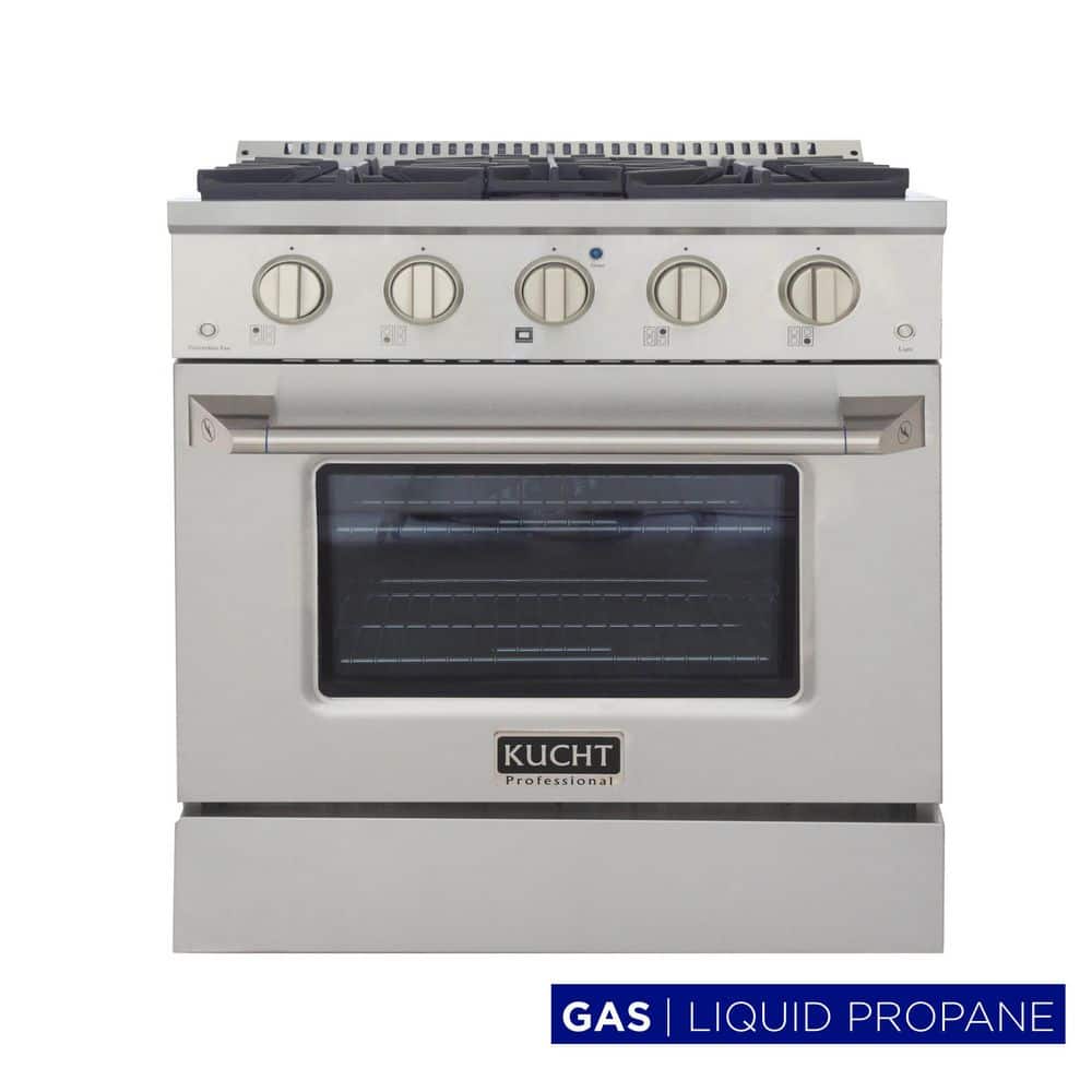 Kucht Pro-Style 30 in. 4.2 cu. ft. Propane Gas Range with Sealed ...