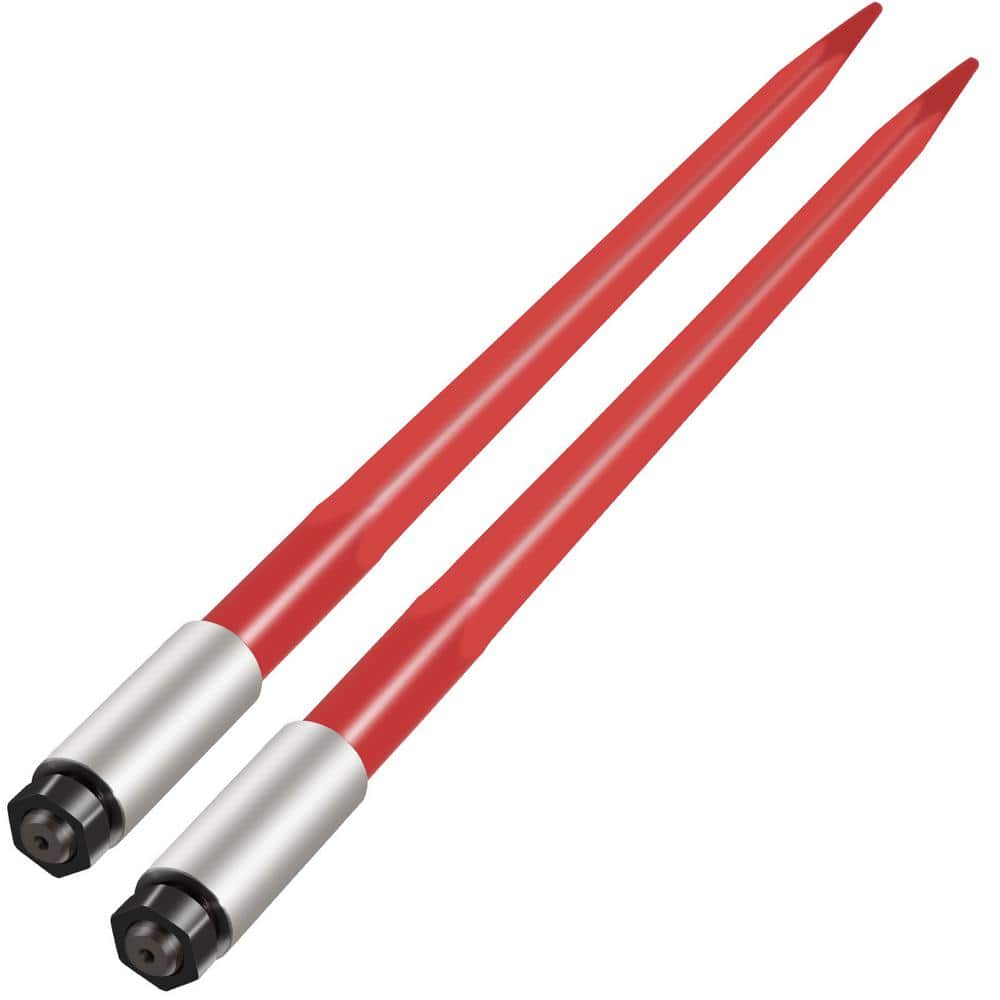 SVOPES 39 in. Hay Bale Spear 1360 kg Capacity Quick Attach Square Bale ...