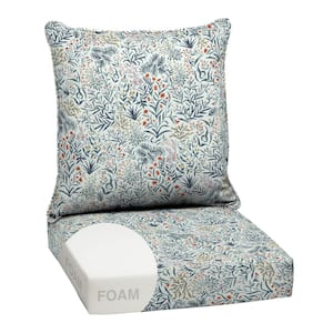 ARDEN 24 in. x 24 in. 2-Piece Foam Deep Seating Outdoor Lounge Chair ...