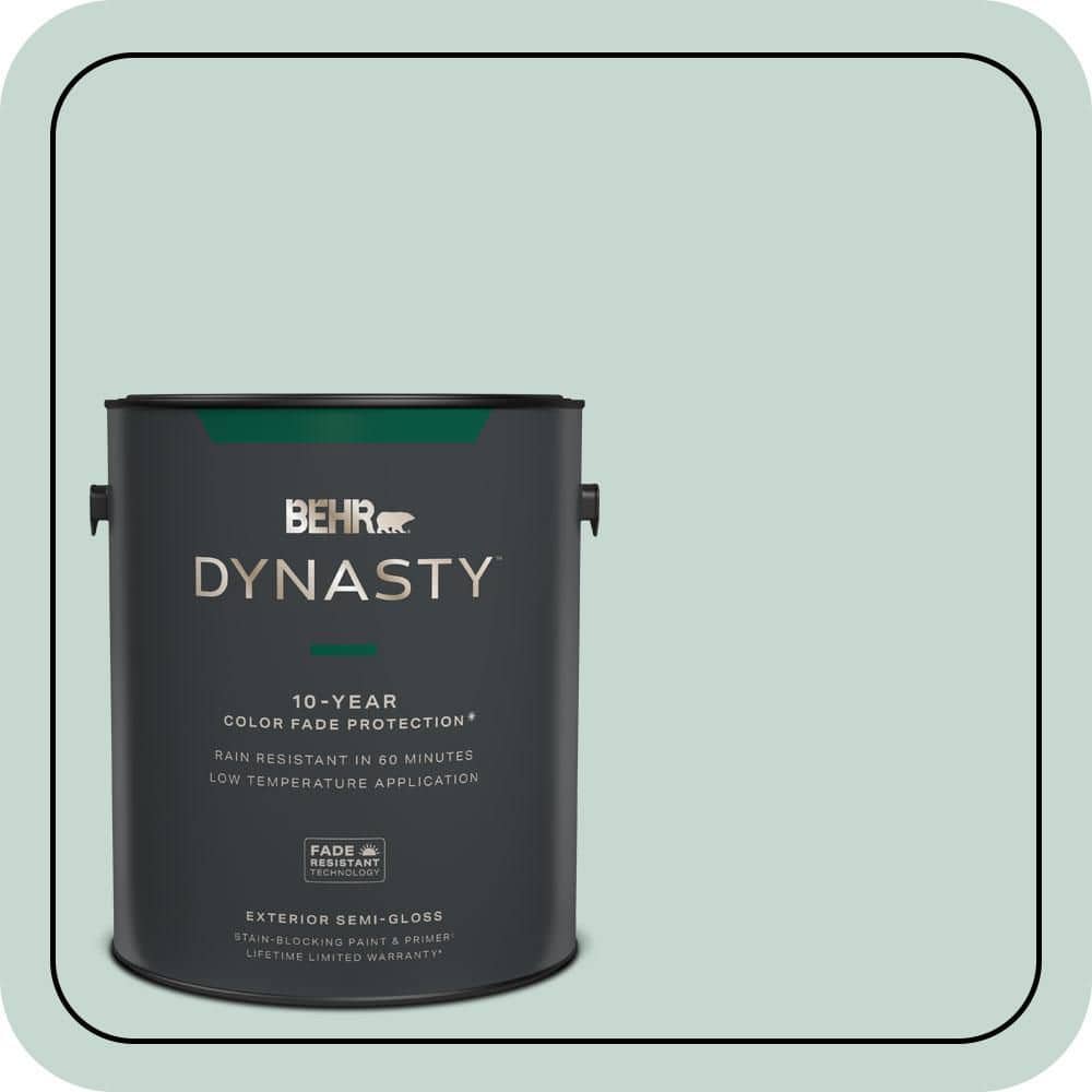 BEHR DYNASTY 1 gal. #480E-2 Tide Pools Semi-Gloss Exterior Stain ...