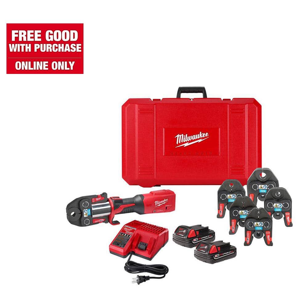 Milwaukee M18 18V Lithium-Ion Brushless Cordless FORCE LOGIC Press Tool ...