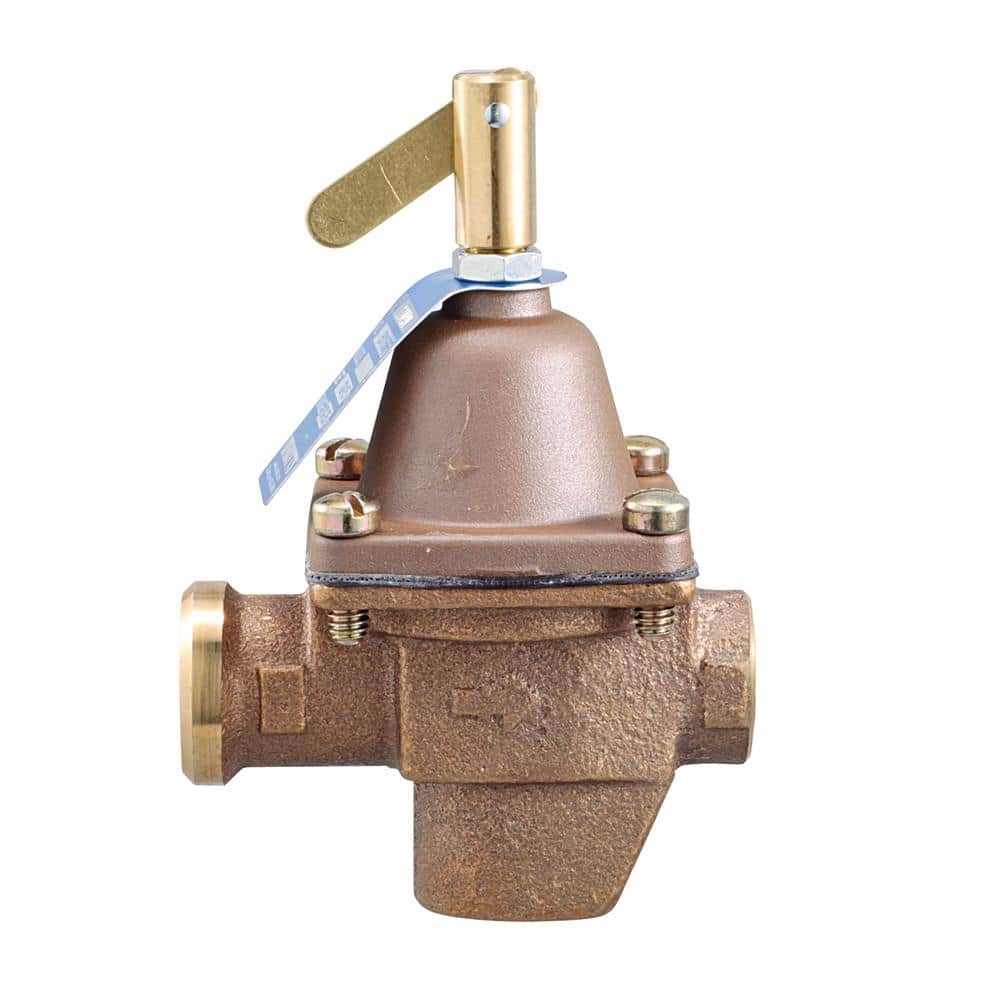 Watts 1/2 in. Bronze High Capacity Feed Water Pressure Regulator, NPT ...