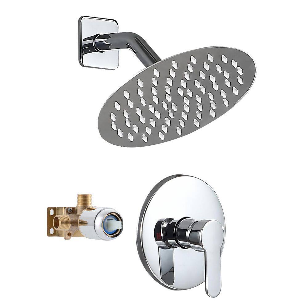 AKLFGN Single Handle 1-Spray Shower Faucet 1.75 GPM with Pressure ...