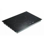 Ancona Elite 30 in. Glass-Ceramic Induction Cooktop in Black with 4 ...