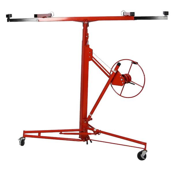 16 ft. Drywall Panel Hoist Drywall Lift Rolling Panel Hoist Jack Lifter ...