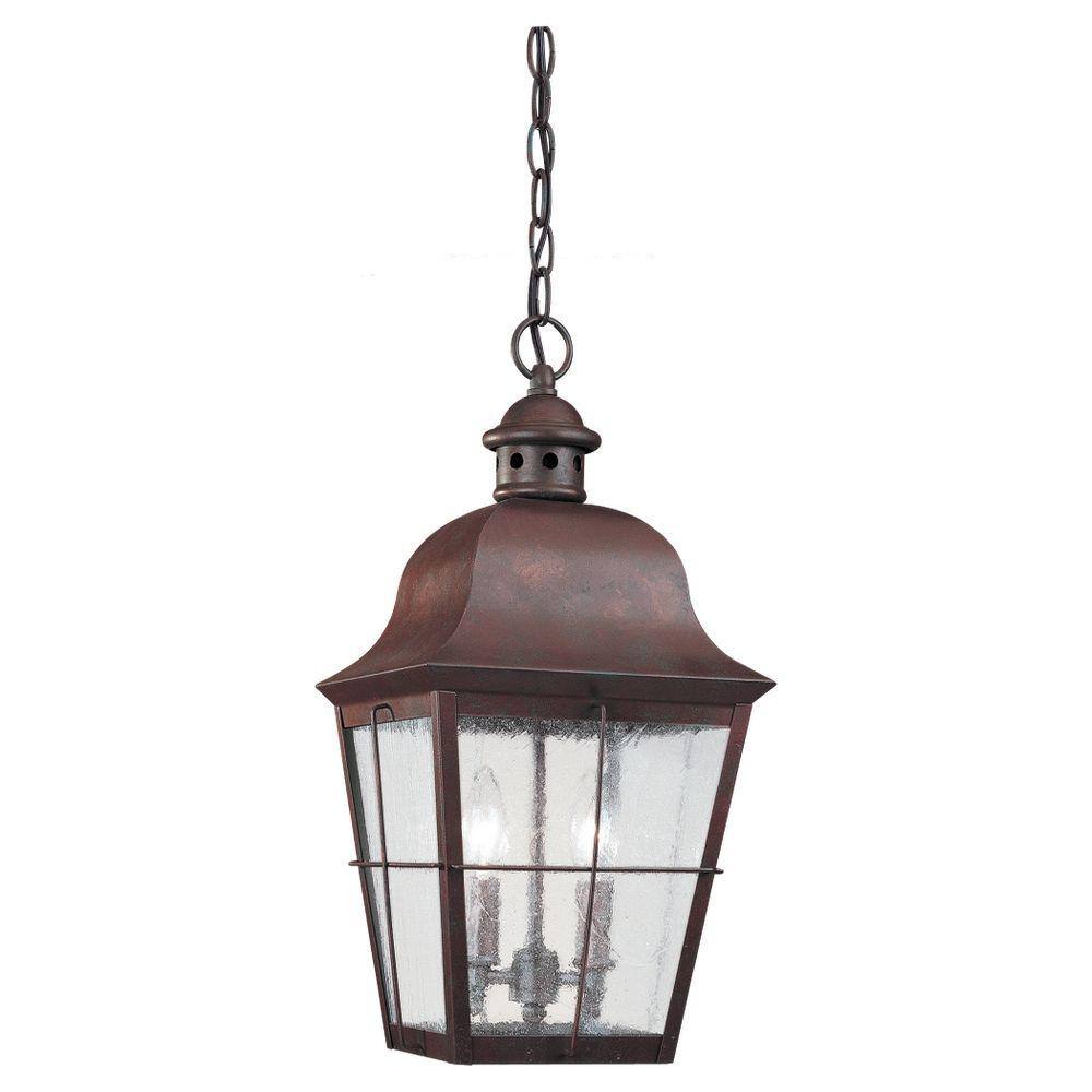 Generation Lighting Chatham 2-Light Weathered Copper Outdoor Hanging ...