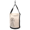 Klein Tools Canvas Bucket, Wide Straight-Wall with Pocket, Swivel Snap ...