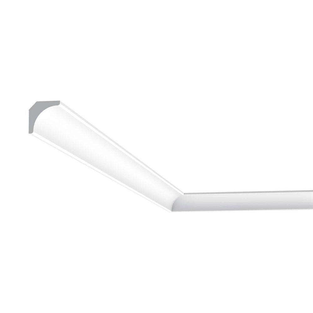 ORAC DECOR 3/4 in. x 3/4 in. x 78-3/4 in. Primed White Plain ...