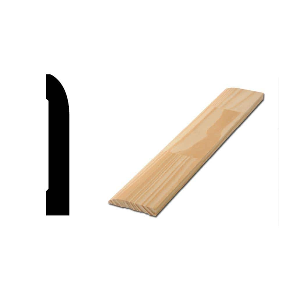 Woodgrain Millwork WM 713 9/16 in. x 3-1/4 in. Solid Pine Baseboard ...