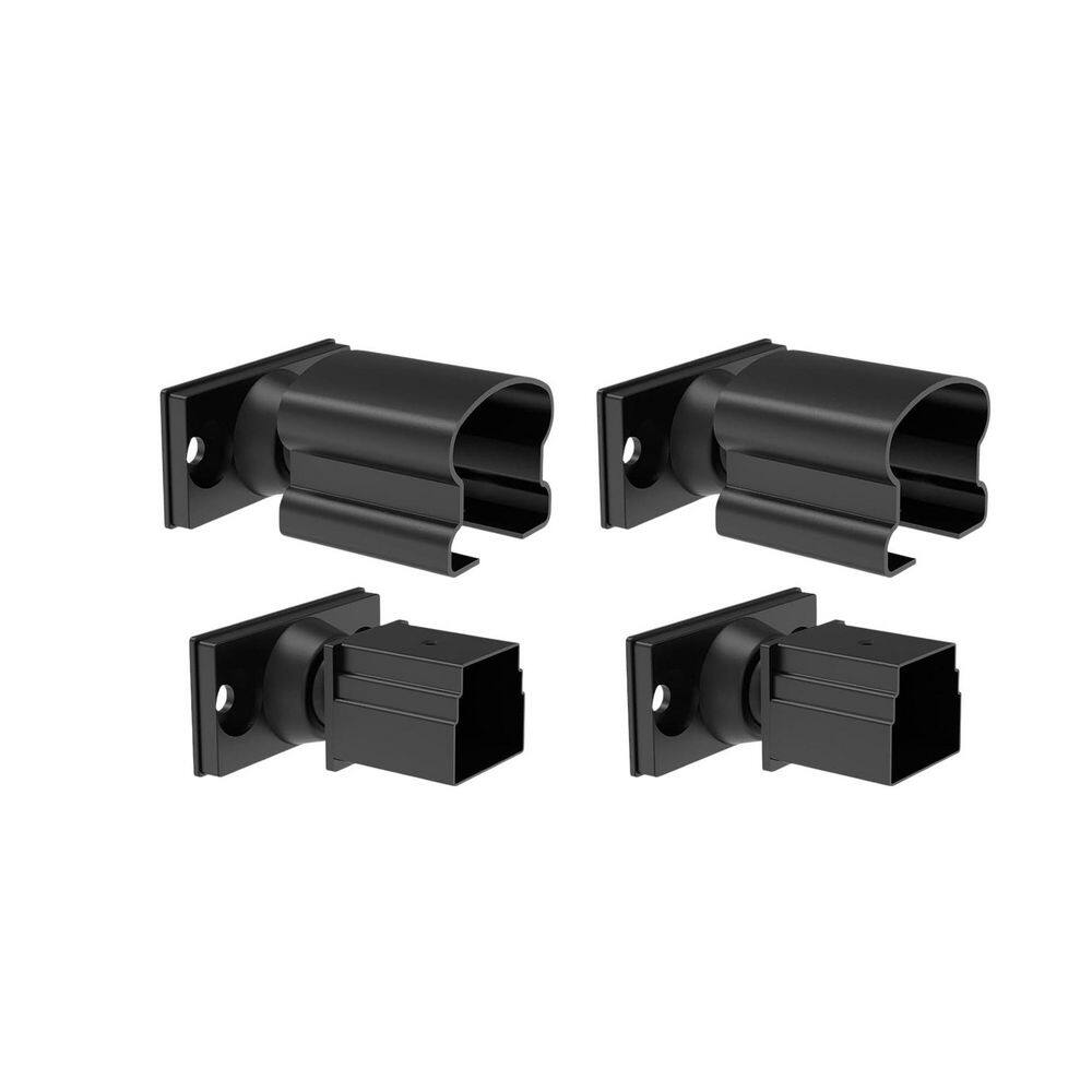 Afoxsos Aluminum Deck Railing Bracket Connector Adjustable Design Black ...