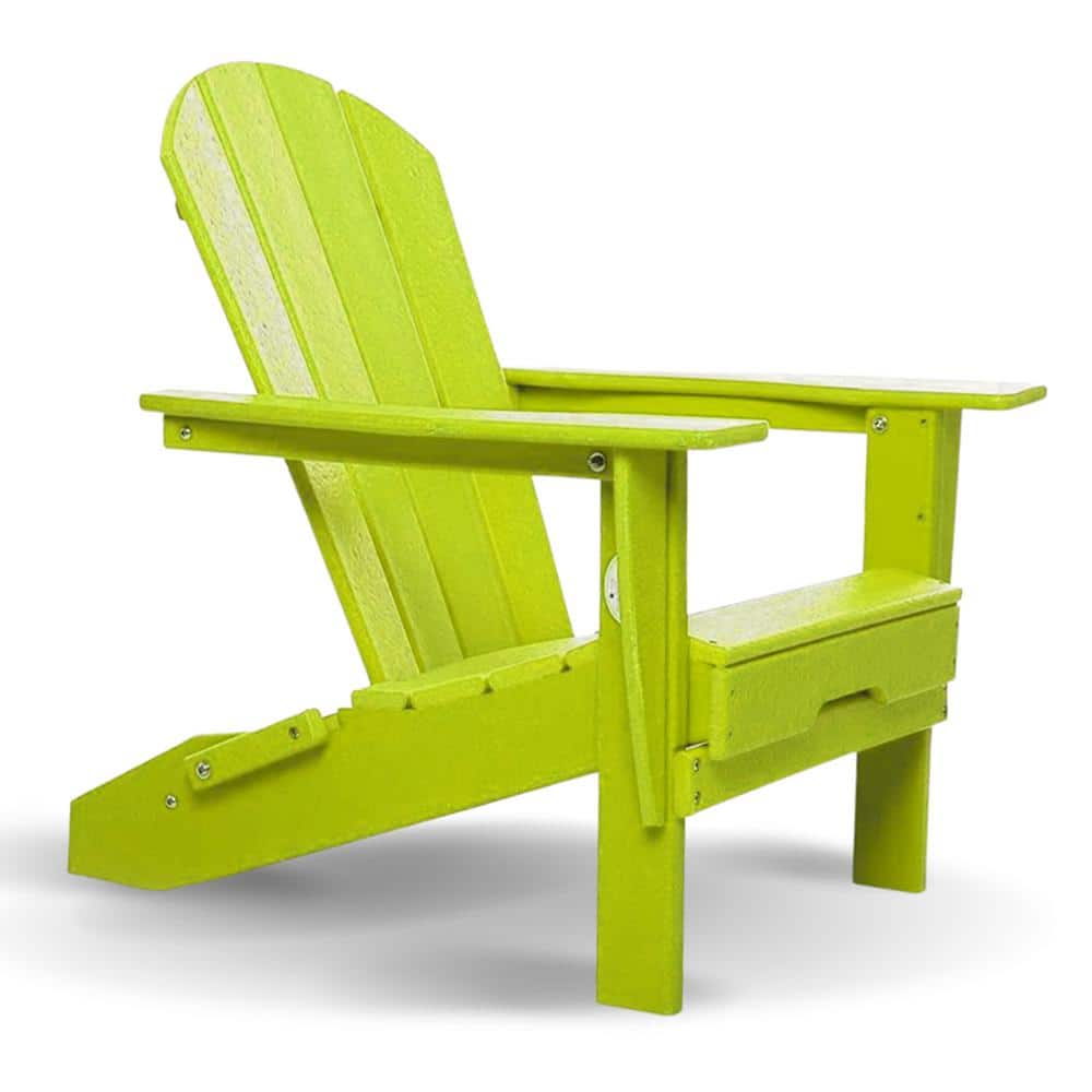 Tenleaf Light Green Wood Relaxing Arm Rest Adirondack Chair FCBF13-306 ...
