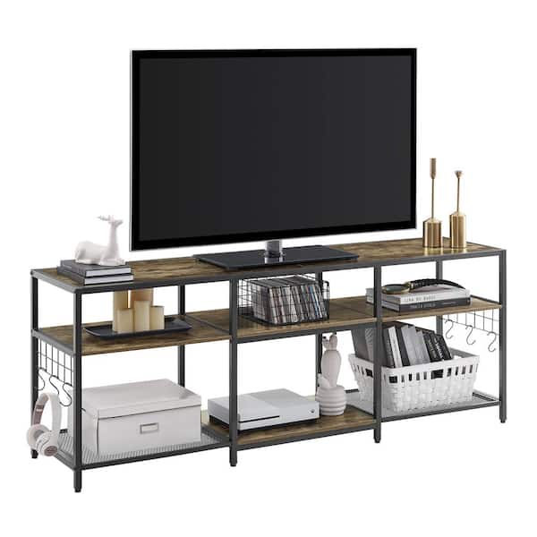 VECELO Industrial Entertainment Center for TVs up to 65 in. Large TV ...
