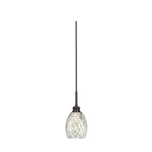 Albany 60-Watt 1-Light Espresso Pendant Mini Pendant Light Onyx Swirl ...