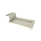 Tile Redi Base'N Bench 36 in. x 48 in. Alcove Shower Base and Bench Kit ...